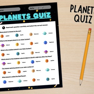 Name the Planets Worksheet | Planets Quiz | Printable Solar System ...
