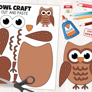 Printable Owl Craft Template for Kids | Fall Crafts & Activities ...