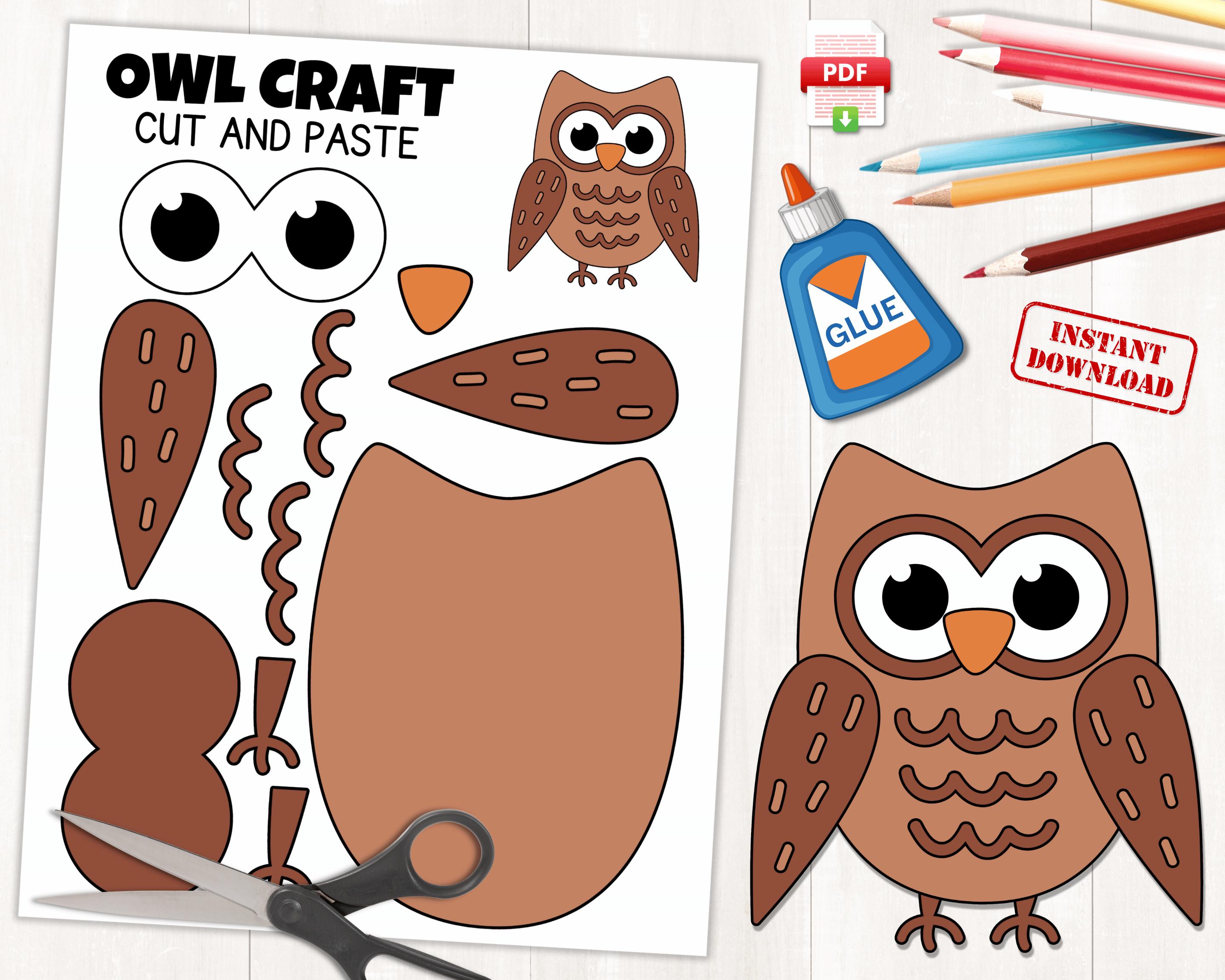 Printable Owl Craft Template for Kids | Fall Crafts & Activities ...