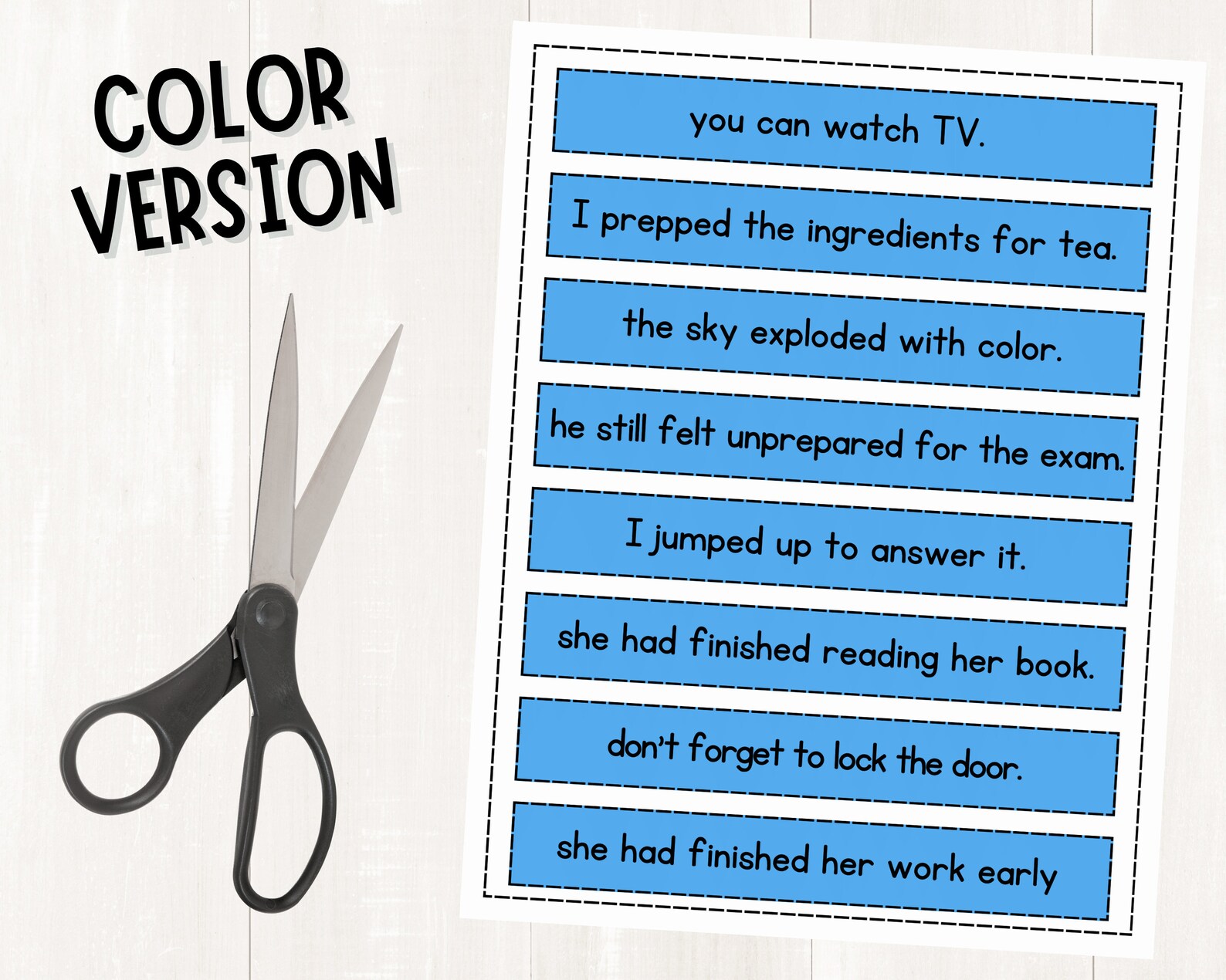 Complex Sentences Hands-on Activity | Sentence Building Activity ...