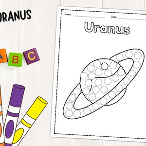 Outer Space Dot Marker | Printable Space Do a Dot Coloring Pages ...