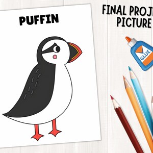 Puffin Craft Printable | Arctic Animal Activity for Kids | Puffin ...