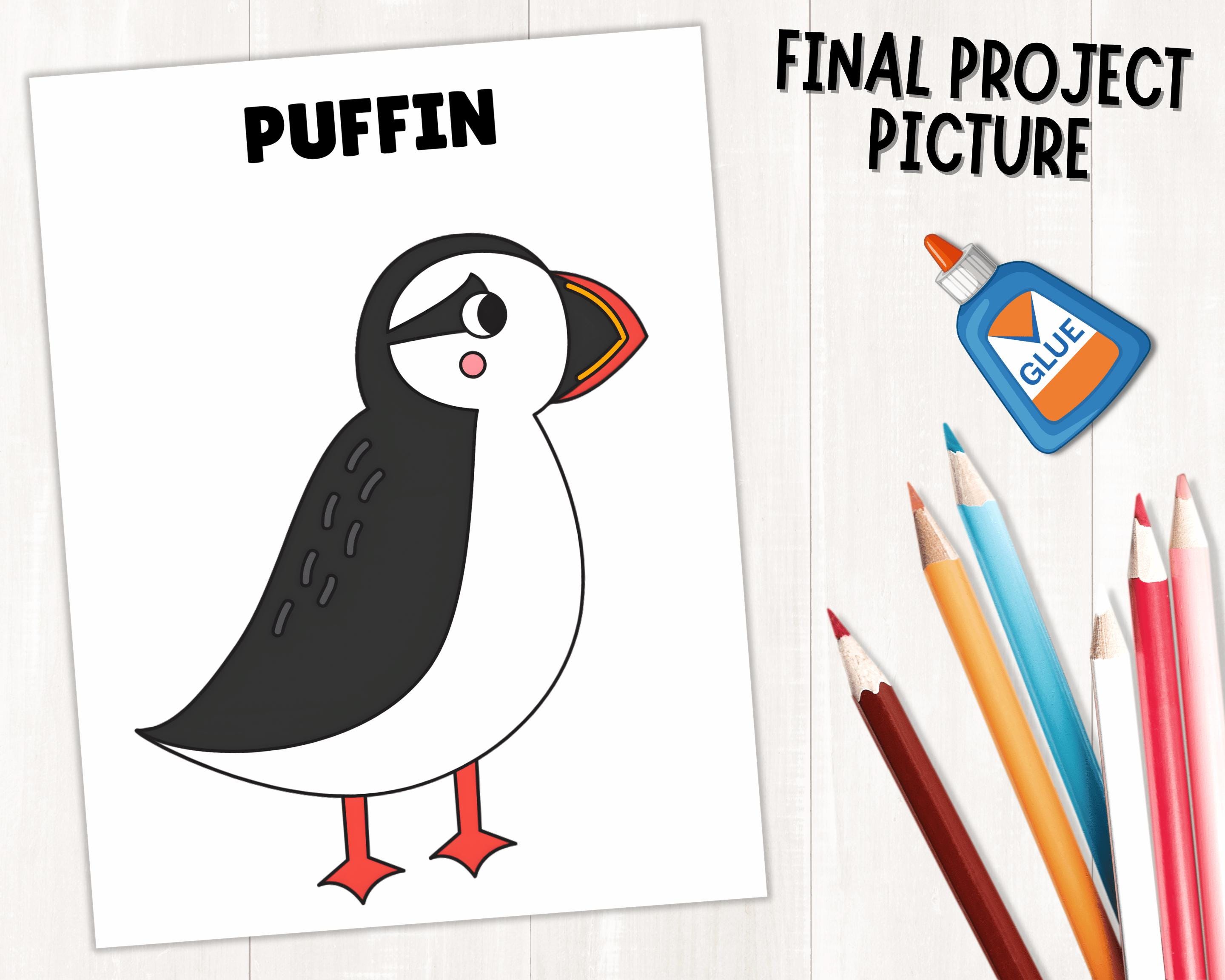 Puffin Craft Printable | Arctic Animal Activity for Kids | Puffin ...