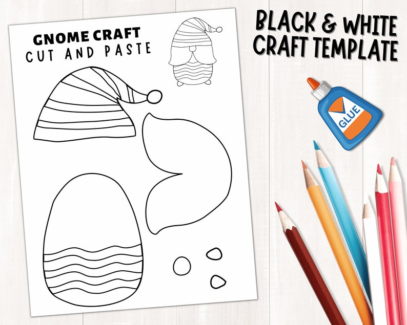 Printable Easter Gnome Craft | Build a Gnome | Spring Gnome Craft ...