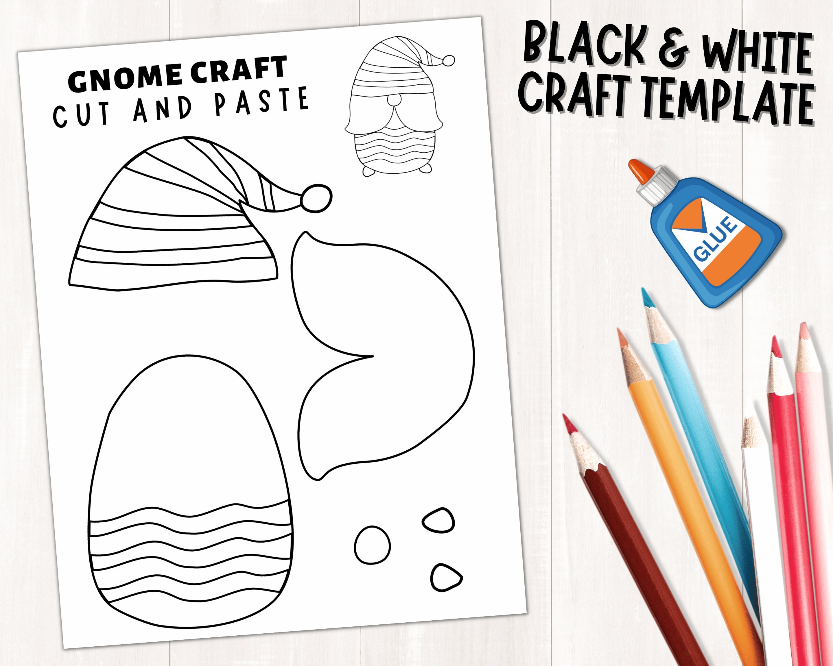 Printable Easter Gnome Craft | Build a Gnome | Spring Gnome Craft ...