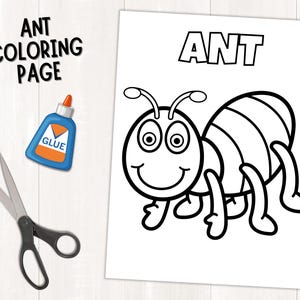 Printable Ant Craft Template, Spring Activities, Insect Craft, Summer ...