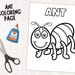 Printable Ant Craft Template, Spring Activities, Insect Craft, Summer ...