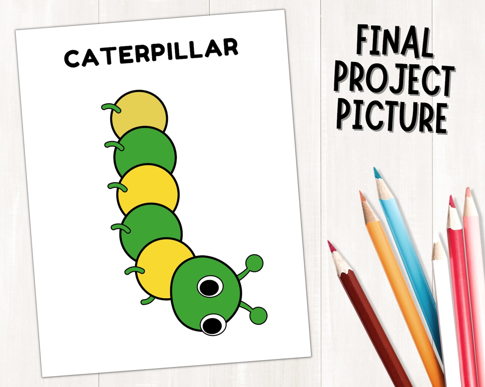 Printable Caterpillar Craft, Spring Activities, Insect Craft ...