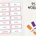 Dolch Noun Sight Words Bingo Game | High-frequency Words | Vocabulary ...