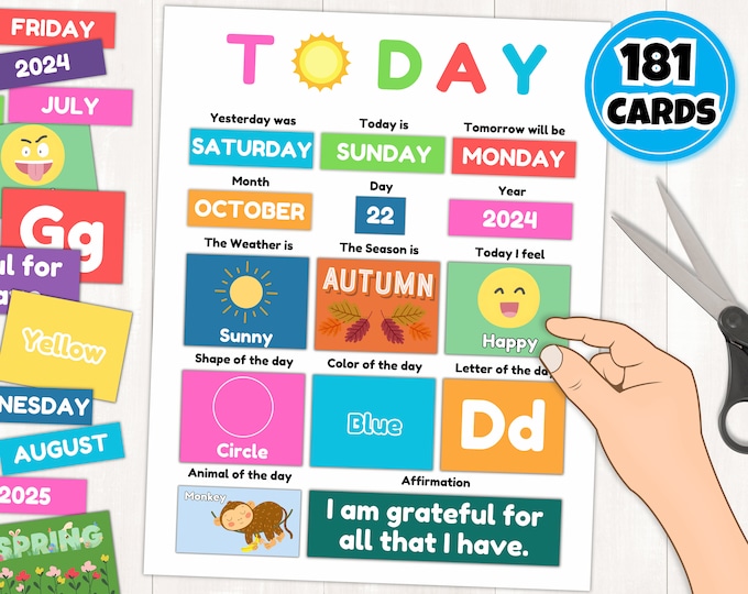 Morning Board Calendar, Morning Board Activity, Homeschool Calendar ...