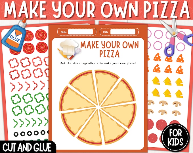 Printable Pizza Activity | Pizza Worksheet | Instant Download | Pizza ...