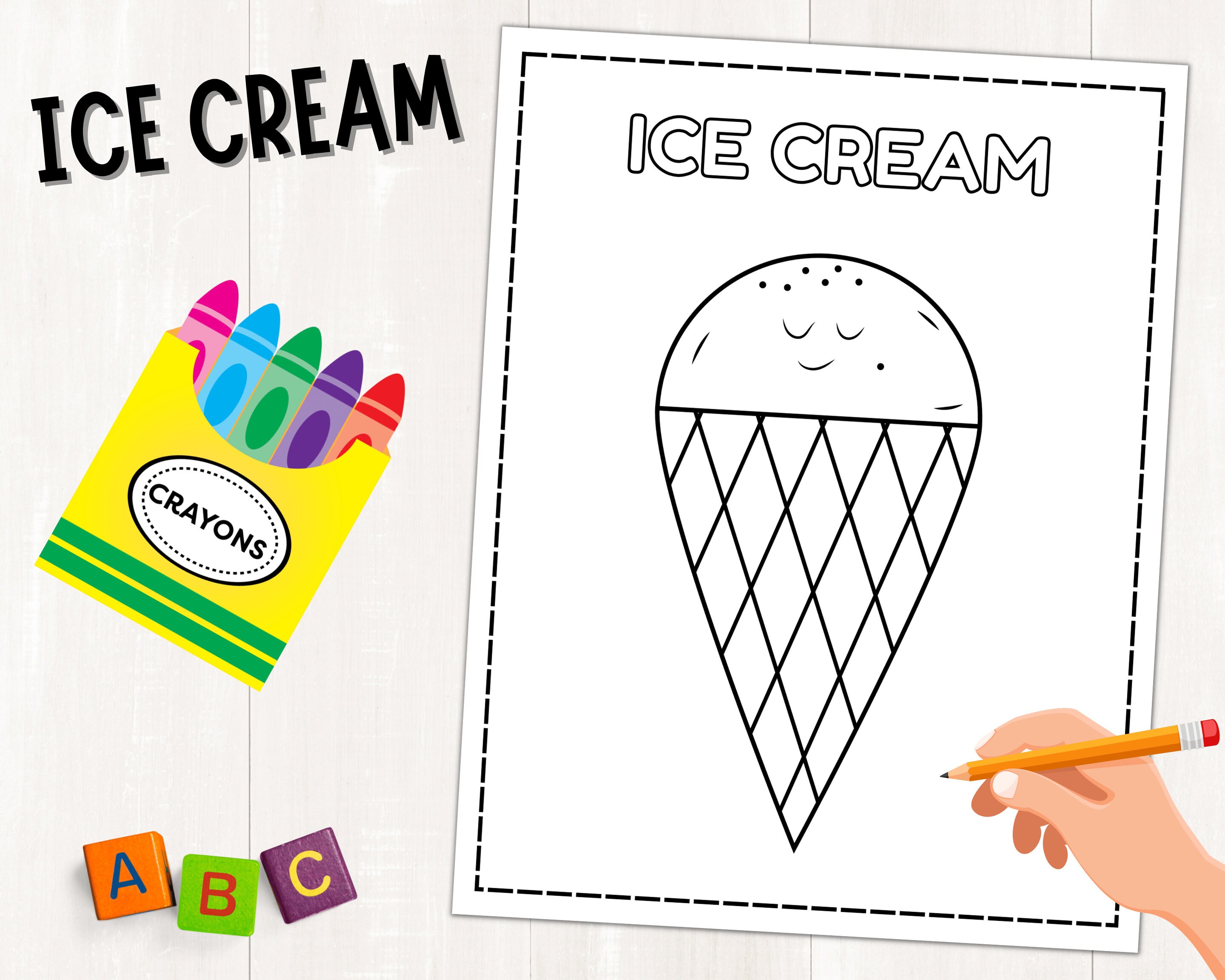 Printable Fast Food Coloring Pages for Kids, Junk Food Coloring Sheets ...