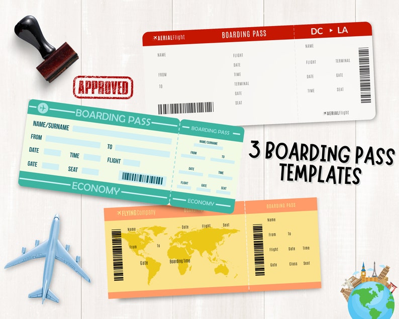 Printable US Passport for Kids, Pretend Passport Book for Travel ...