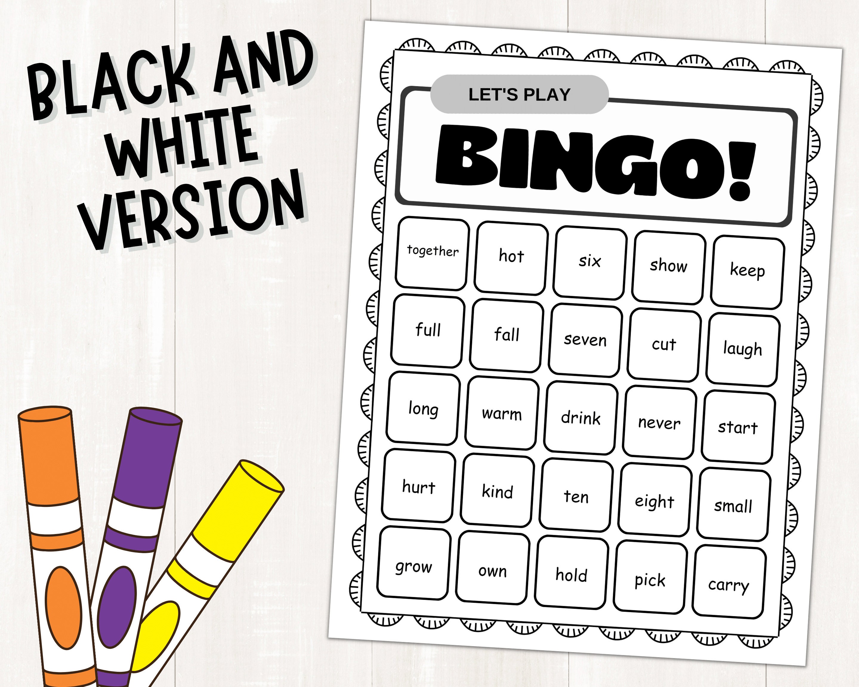 Sight Words Bingo Game for 3rd Grade High-frequency Words for 3rd Grade ...