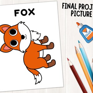 Printable Fox Craft Template for Kids | Forest Animal Crafts | Build a ...