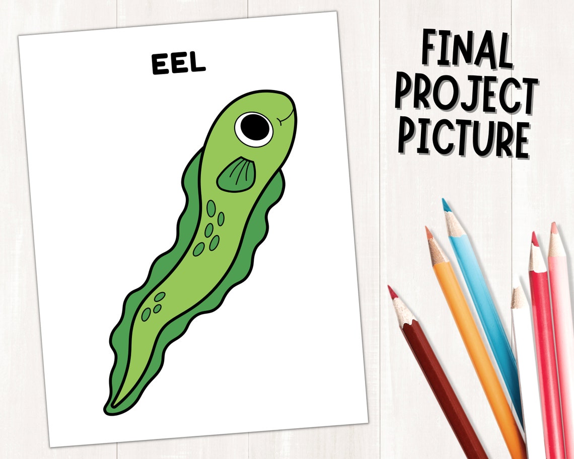 Eel Craft Template for Kids Sea Life Activities Ocean Animal Craft Cut ...