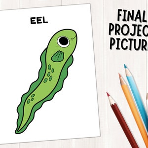 Eel Craft Template for Kids | Sea Life Activities | Ocean Animal Craft ...