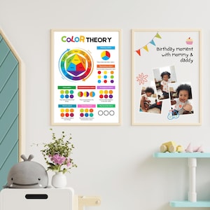 Color Theory Poster | Educational Wall Art | Classroom Wall Art Decor ...