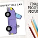 Convertible Car Craft for Kids | Car Printable Template ...