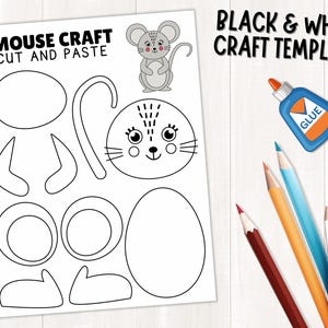 Printable Mouse Craft Template | Pet Craft Activity | Animal Craft ...