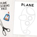 Printable Plane Craft Template for Kids Transportation Crafts Color ...