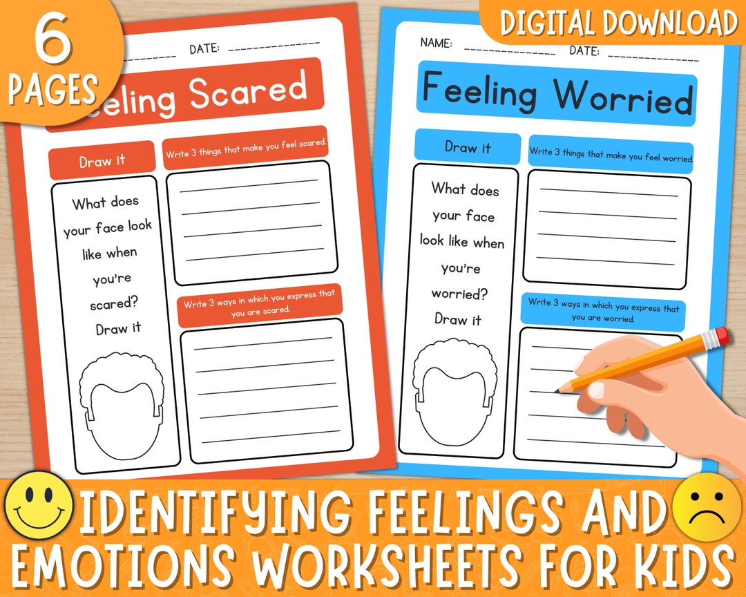 Identifying Feelings and Emotions | Social Skills Worksheets | Identify ...