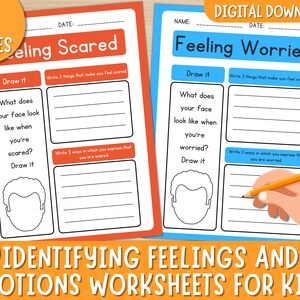 Identifying Feelings and Emotions | Social Skills Worksheets | Identify ...