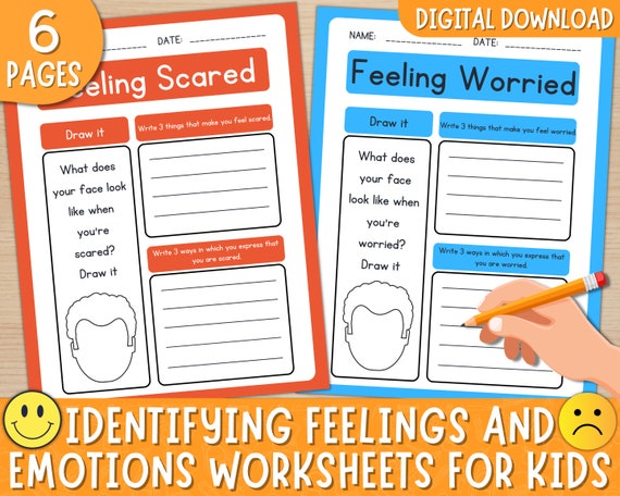 Identifying Feelings Worksheet Gumball Machine Printable Cut And Paste