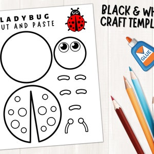 Printable Ladybug Craft Template for Kids | Spring Activity | Insect ...