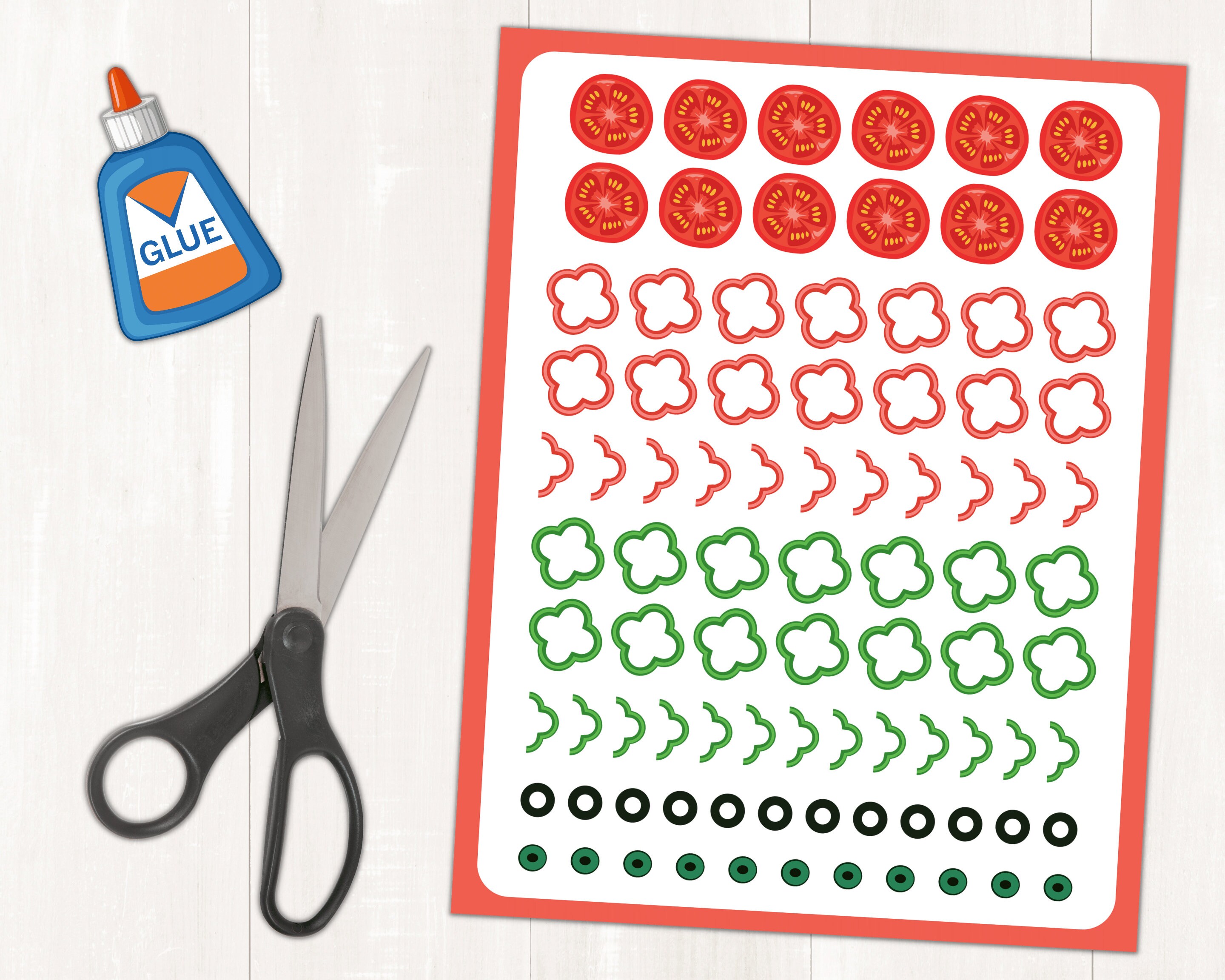 Make Your Own Pizza Activity Sheets | Pizza Craft Printable Template ...