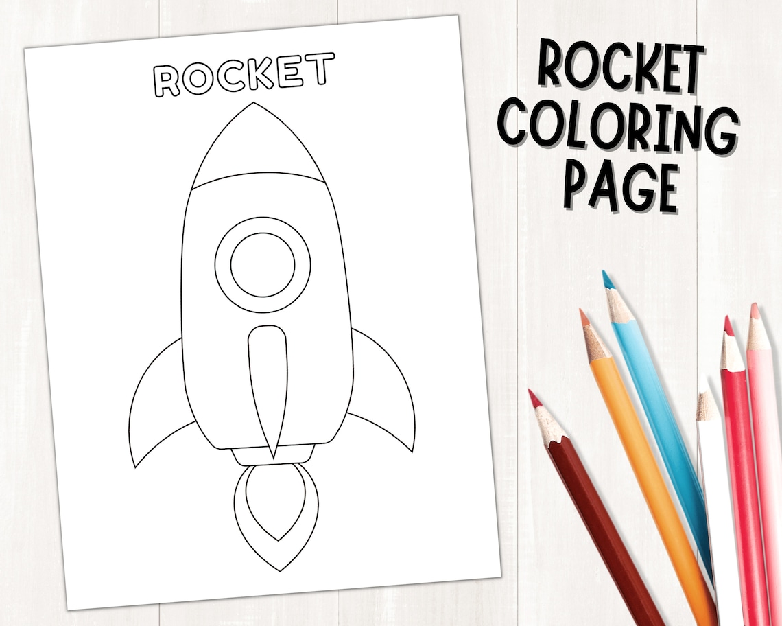 Printable Rocket Craft Outer Space Activities Build a Rocket Space ...