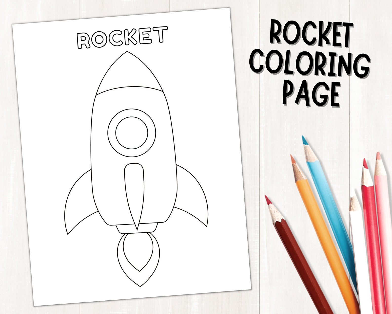 Printable Rocket Craft | Outer Space Activities | Build a Rocket ...
