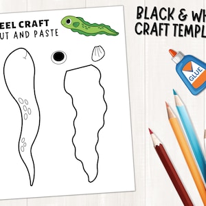 Eel Craft Template for Kids | Sea Life Activities | Ocean Animal Craft ...