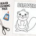Printable Beaver Craft Template for Kids | Canada Day Activity | Summer ...