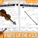 Printable Parts of the Violin Labeling Worksheets, With Answer Keys ...