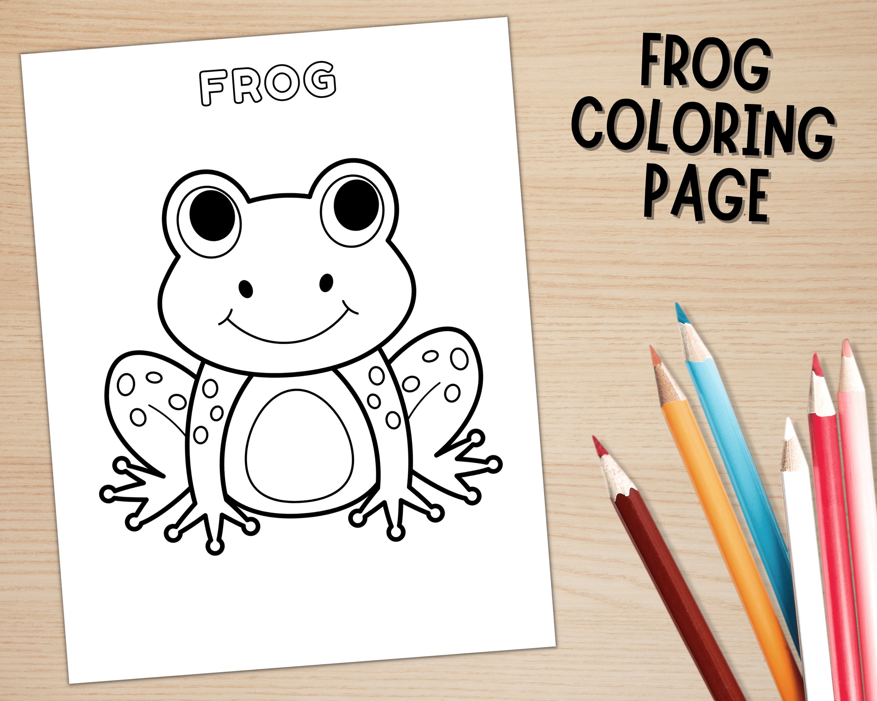 Printable Frog Craft for Kids Spring Craft Activity Pond Life Activity ...
