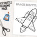 Printable Space Shuttle Craft for Kids | Outer Space Activity | Color ...