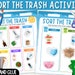 Trash Sorting Activity Printable Worksheets | Earth Day Activities ...
