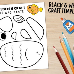 Goldfish Craft for Kids | Sea Life Activity | Ocean Animals Craft | Cut ...