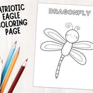Printable Dragonfly Craft for Kids | Spring Activities | Insect Craft ...