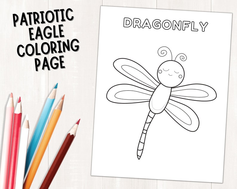 Printable Dragonfly Craft for Kids | Spring Activities | Insect Craft ...