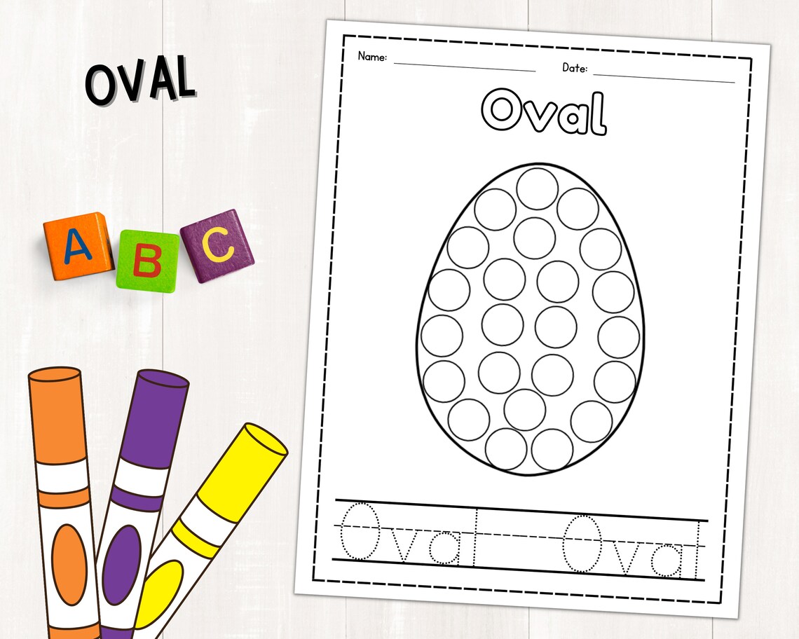 2d Shapes Dot Marker Printable 2d Shapes Do a Dot Coloring Pages ...