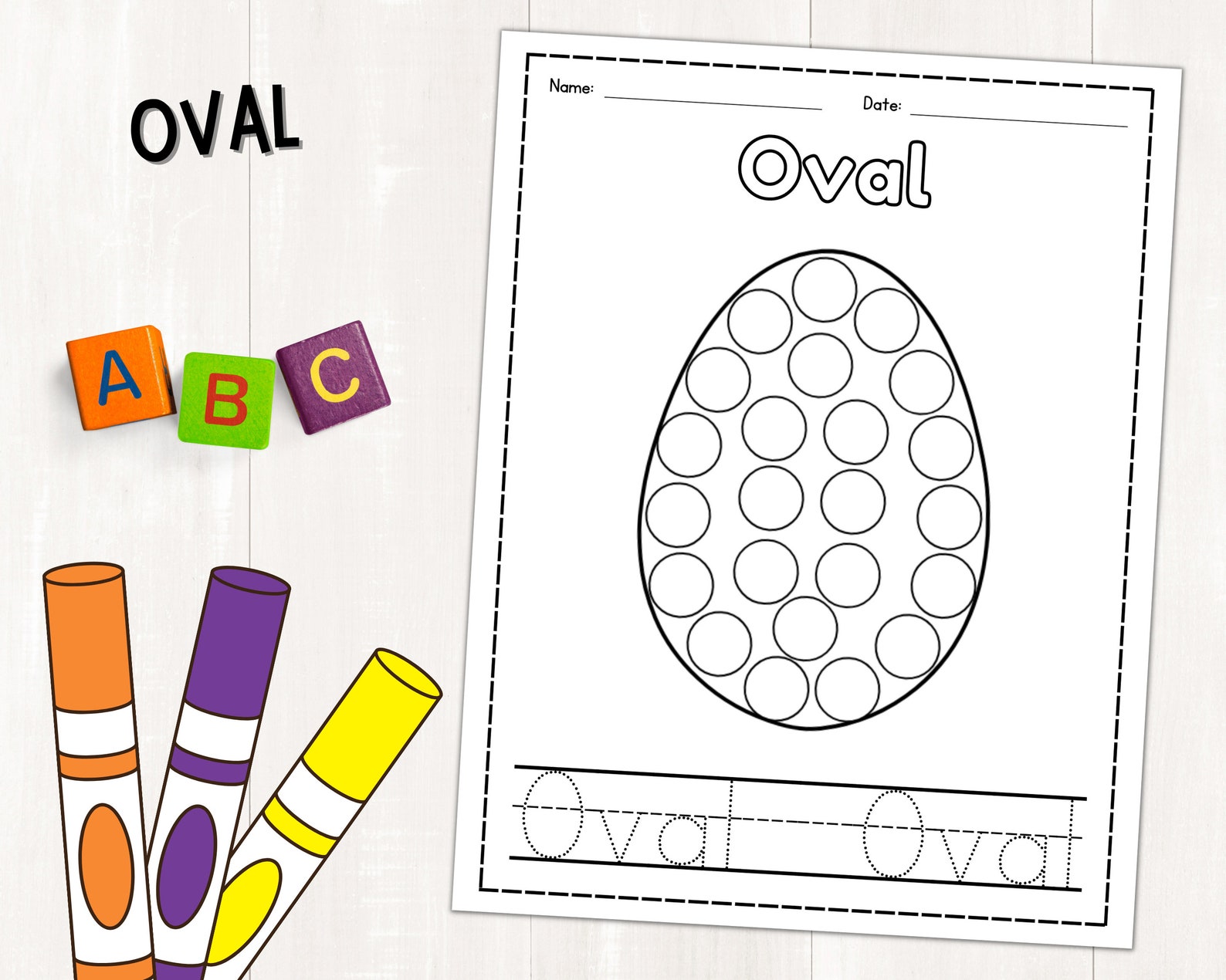 2d Shapes Dot Marker Printable 2d Shapes Do a Dot Coloring Pages ...