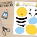 Bee Craft Printable Template | Spring Activities | Bee Coloring Page ...