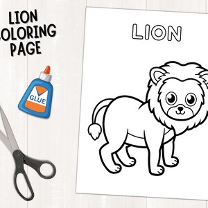 Printable Lion Craft for Kids | Safari Animal Craft | Preschool Crafts ...