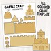 Printable Sand Castle Craft Template | Summer Craft Activity | Build a ...
