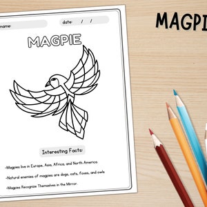 Printable Birds Coloring Pages With Interesting Facts, Flying Animals ...