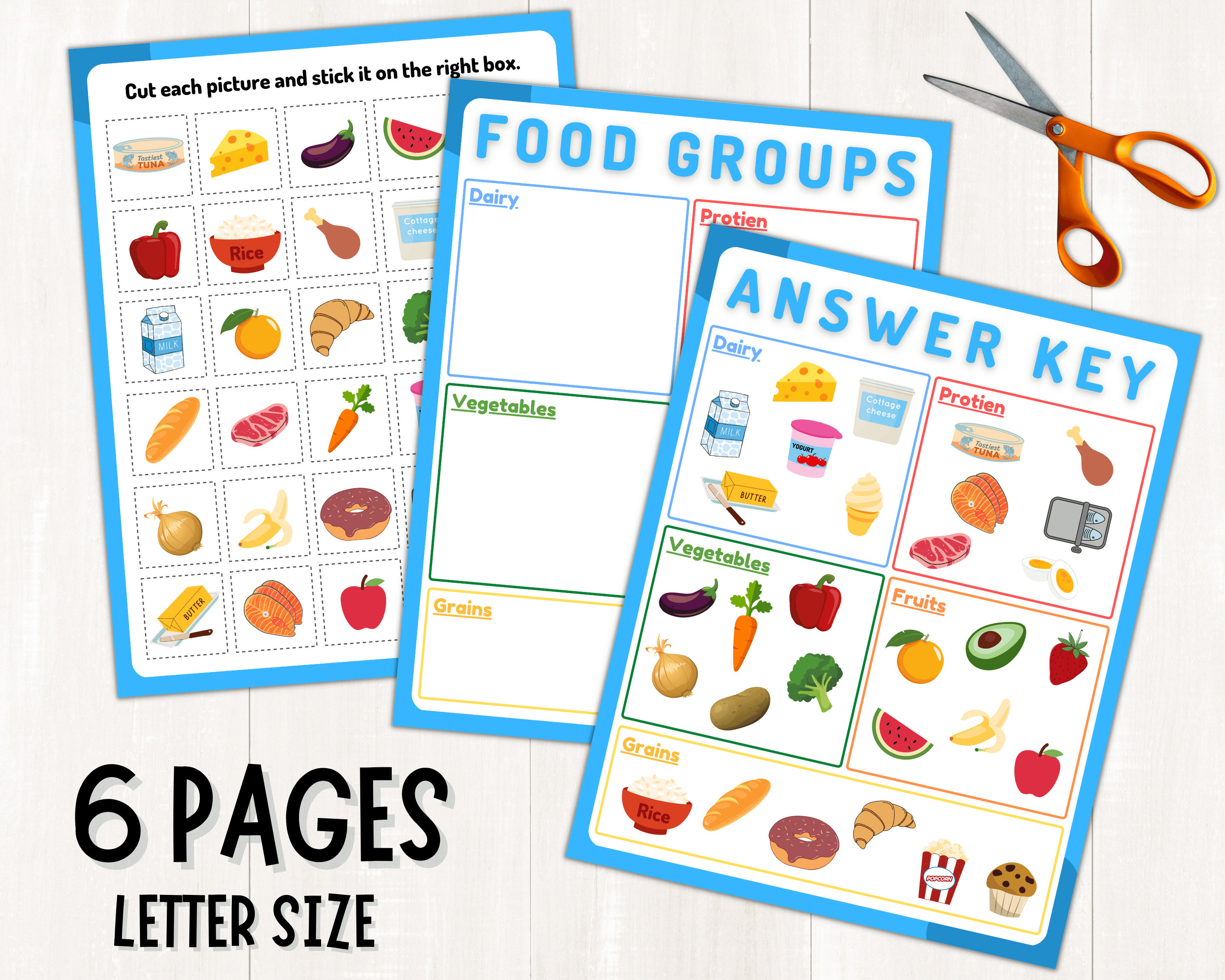 Food Groups Sorting Activity | Printable | Healthy Vs Unhealthy Food ...
