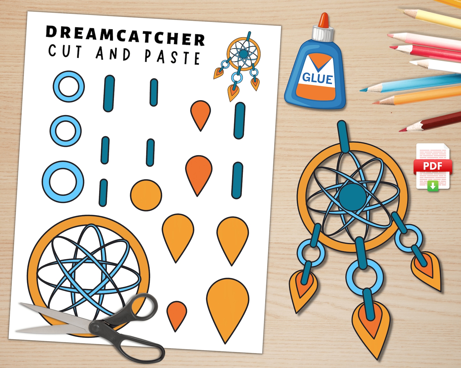 Printable Dreamcatcher Craft | Native American Day Craft Activity ...