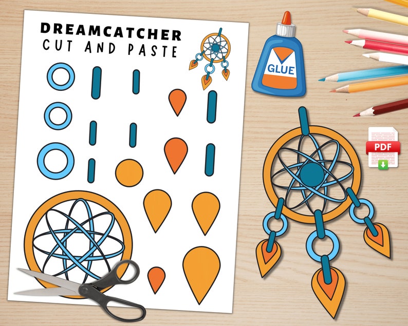 Printable Dreamcatcher Craft | Native American Day Craft Activity ...